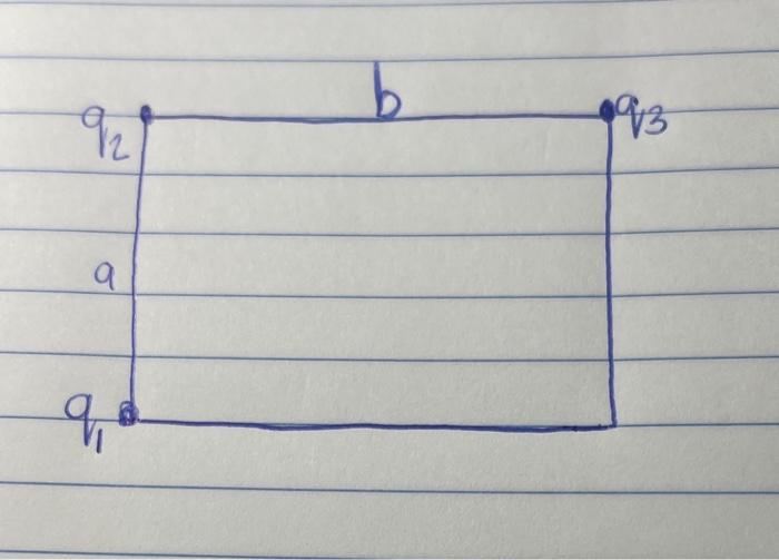 Solved three point like charges are placed at the corners of | Chegg.com