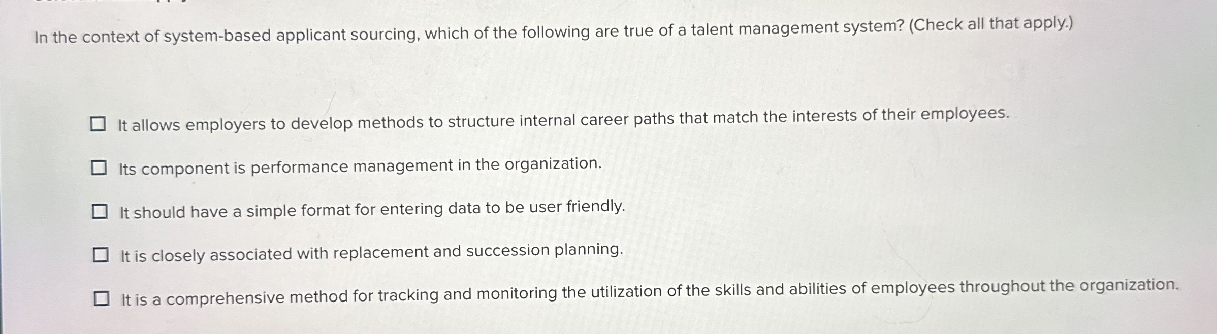 In the context of system-based applicant sourcing, | Chegg.com