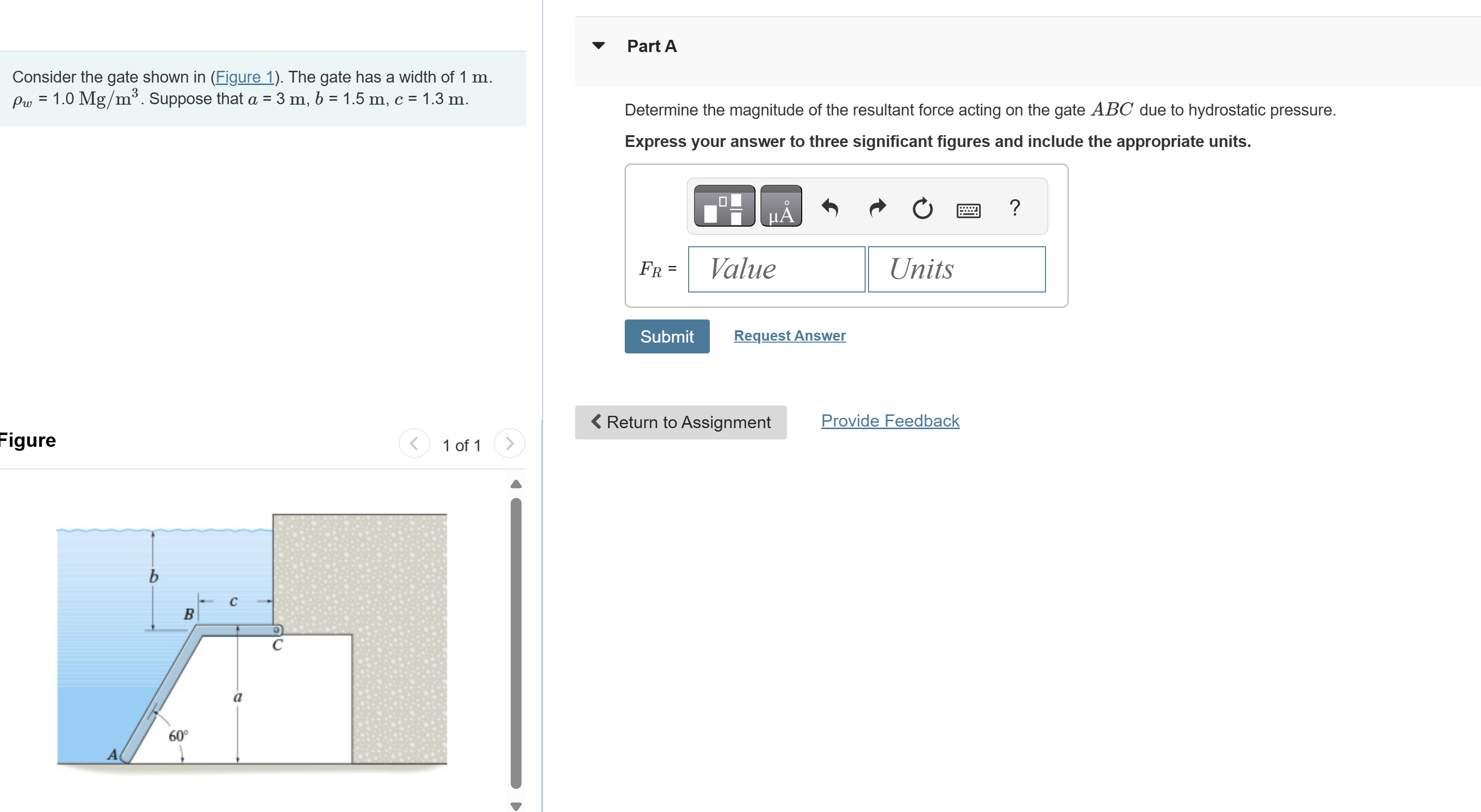 Solved Consider the gate shown in (Figure 1). ﻿The gate has | Chegg.com