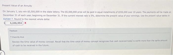 Solved in January 1, you win $5,500,000 in the state | Chegg.com