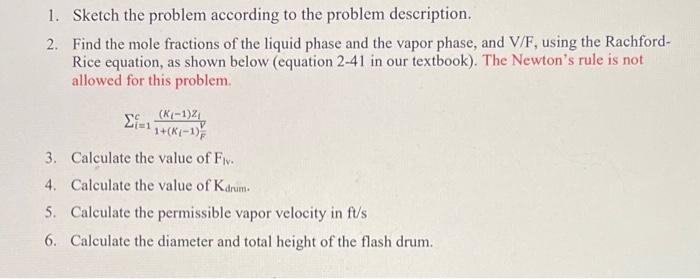 Solved A vertical flash drum is designed with a m, lbm/hr | Chegg.com