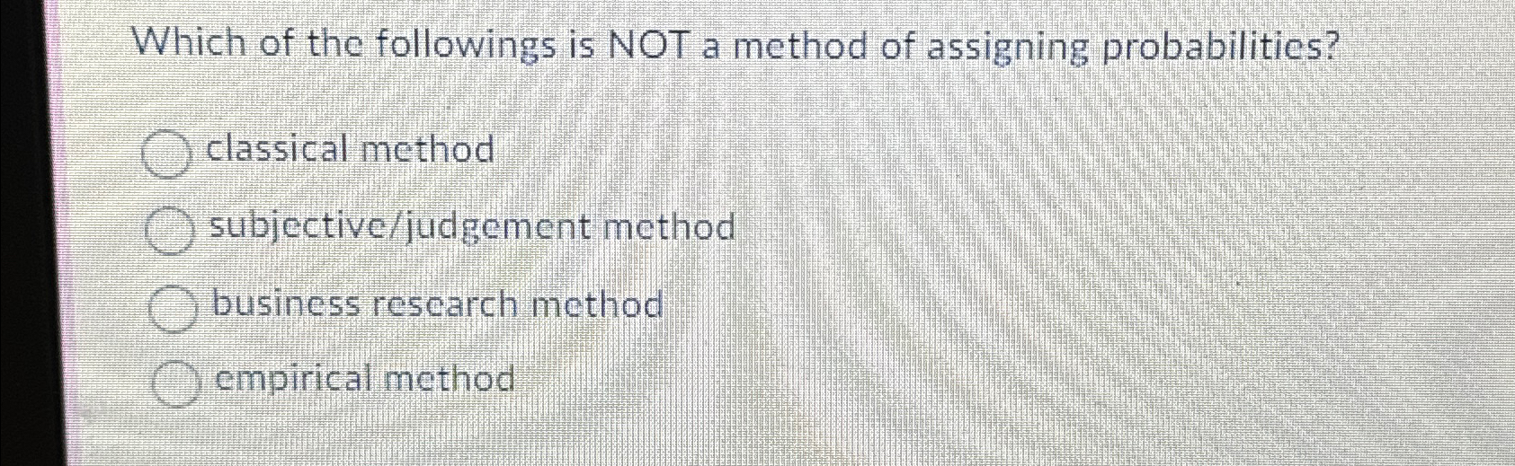 Solved Which of the followings is NOT a method of assigning | Chegg.com