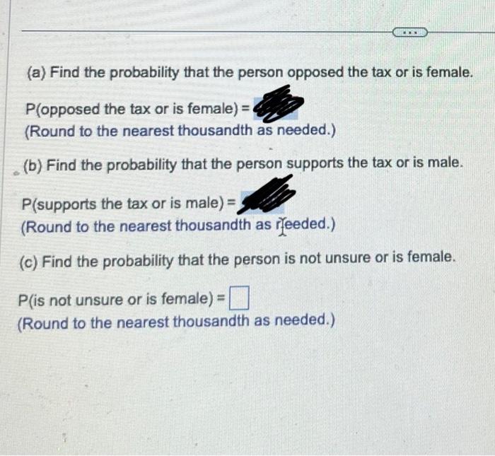 Solved (a) Find the probability that the person opposed the | Chegg.com
