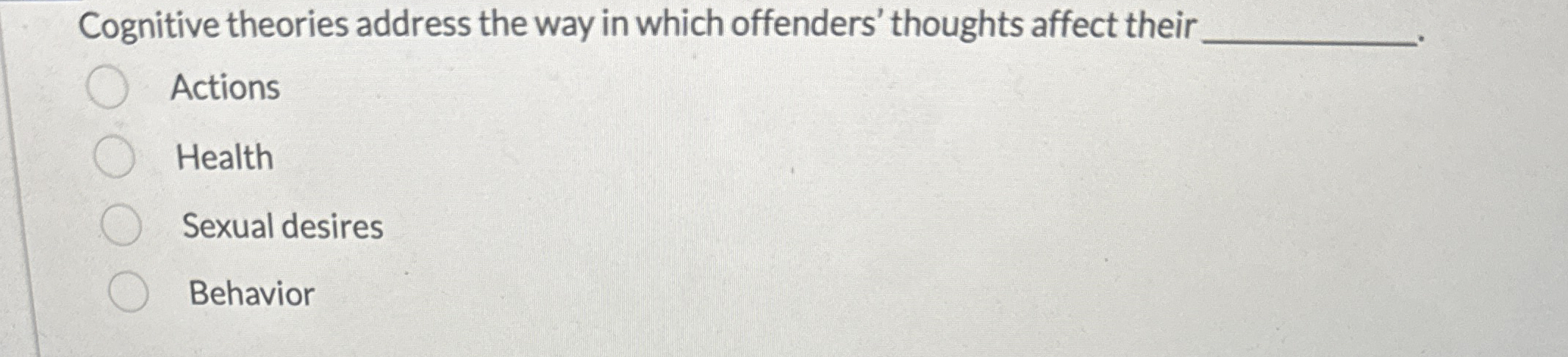 Solved Cognitive theories address the way in which | Chegg.com