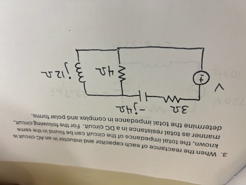 When the reactance of each capacitor and inductor in | Chegg.com
