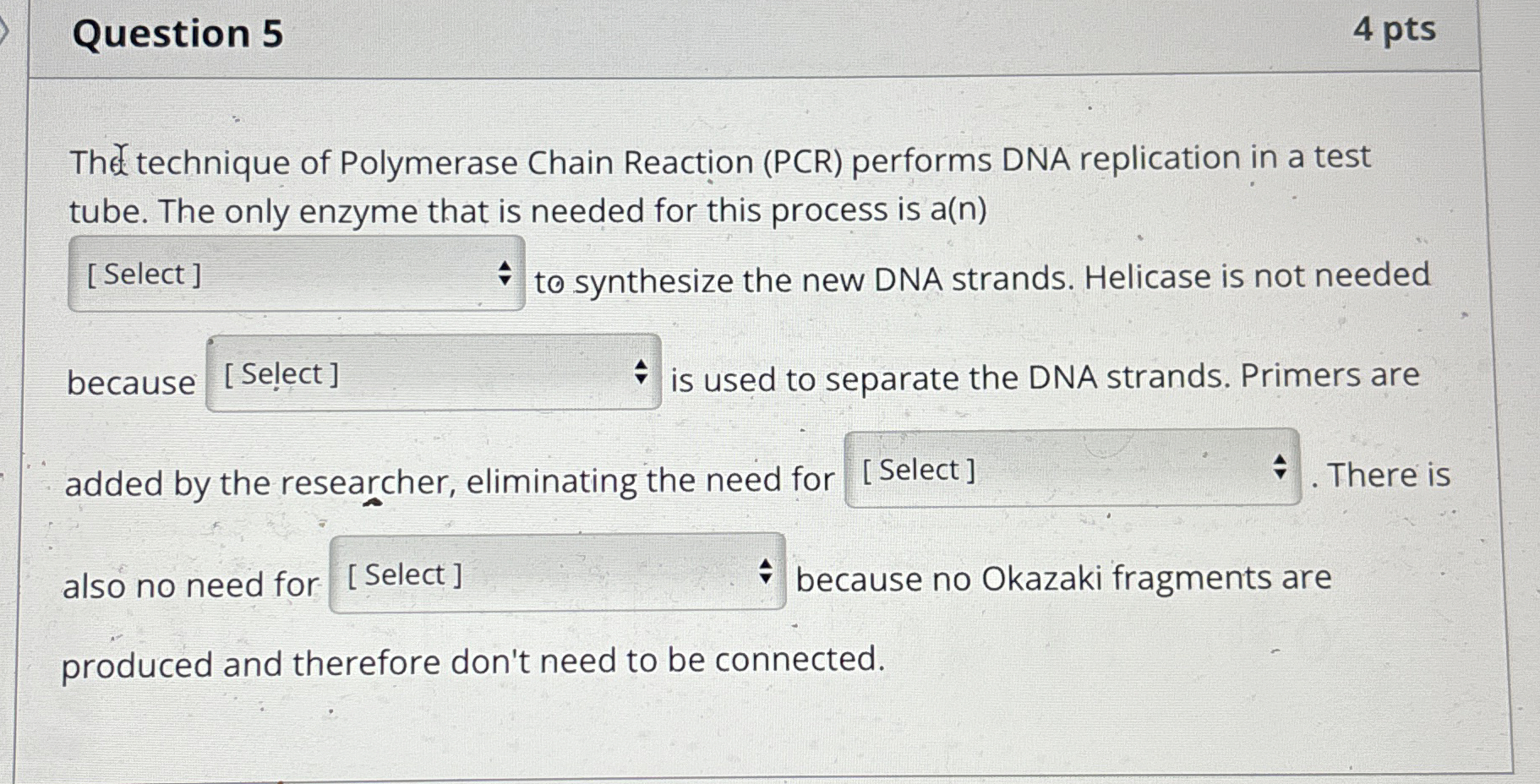 Solved Question 54 ﻿ptsThe technique of Polymerase Chain | Chegg.com
