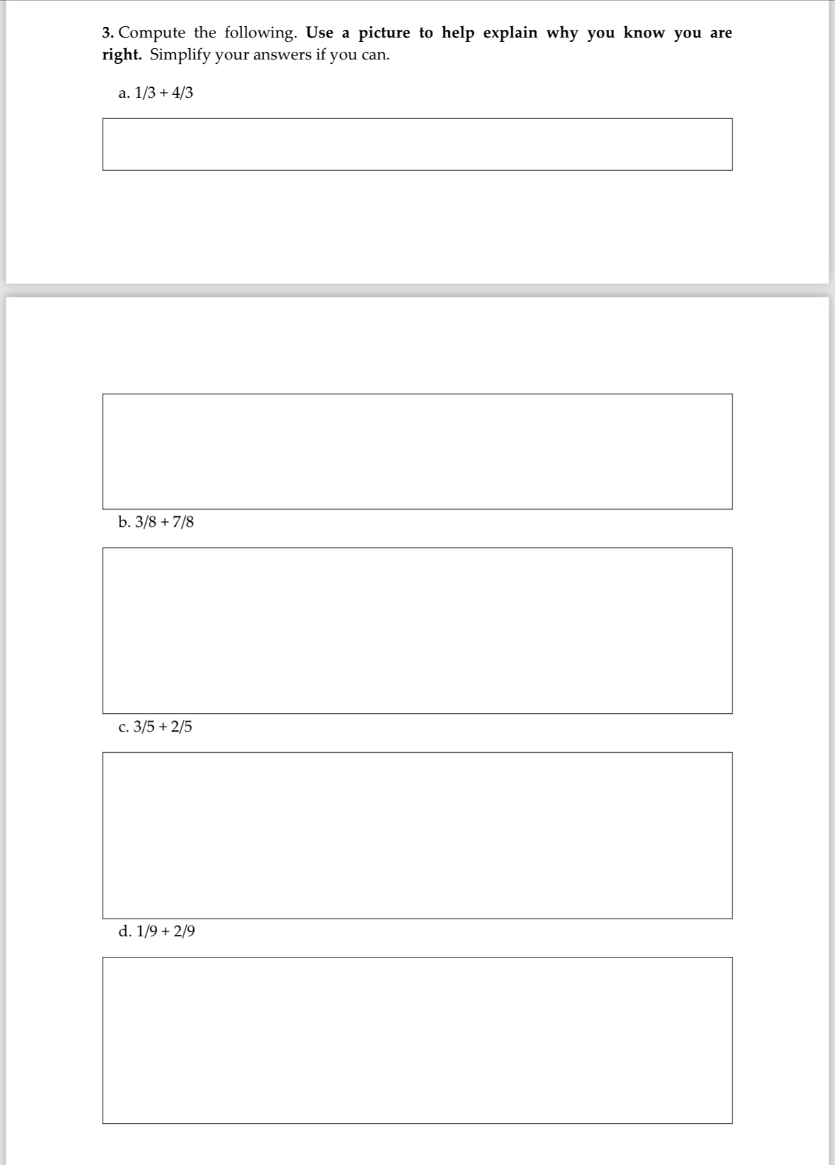 Compute the following. Use a picture to help explain | Chegg.com