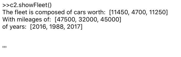 Solved ## # # # Create a Car class. # # To create a car | Chegg.com