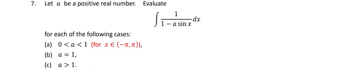 Solved Let a ﻿be a positive real number. | Chegg.com