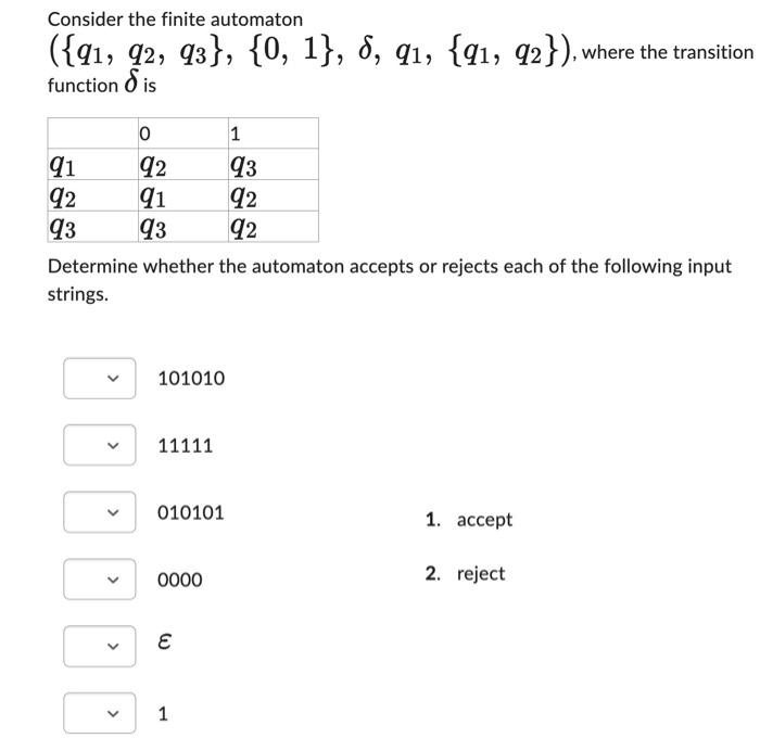 Solved Consider the finite automaton | Chegg.com