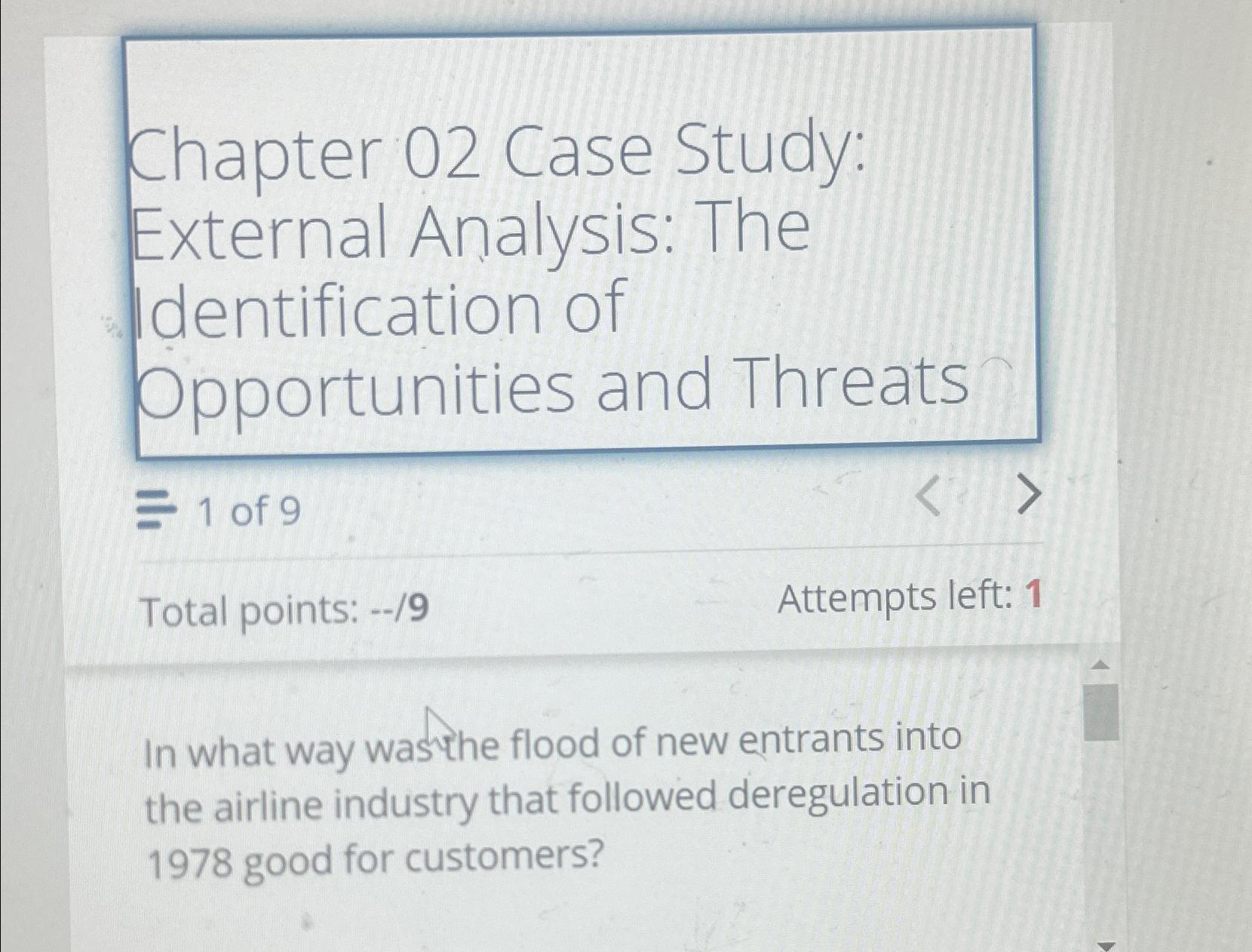 Solved Chapter 02 ﻿Case Study:External Analysis: The | Chegg.com