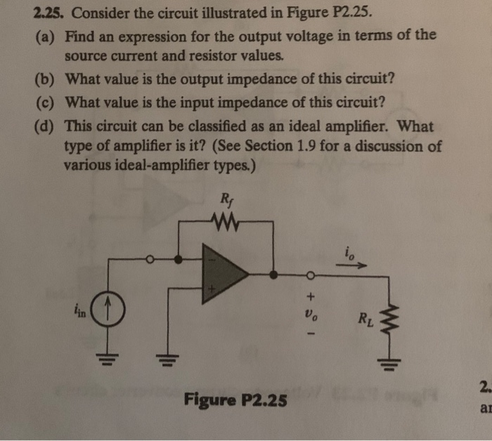 Solved 2.25. Consider the circuit illustrated in Figure | Chegg.com