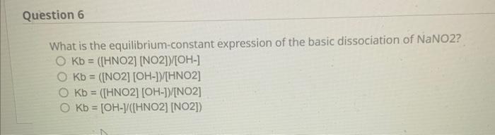Solved Question 6 What is the equilibrium-constant | Chegg.com