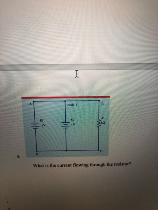 Solved What is the current flowing through the resistor? | Chegg.com