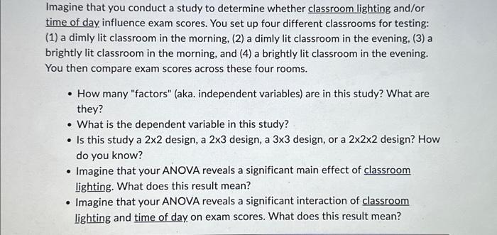 Solved Imagine that you conduct a study to determine whether | Chegg.com
