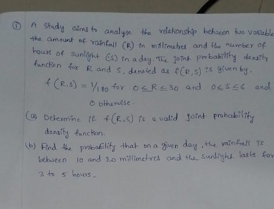 Solved (1) ﻿A Study eims to analyse the relationship between | Chegg.com