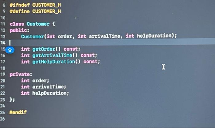 Solved finclude h " tinclude "Customex, h " pinclude | Chegg.com