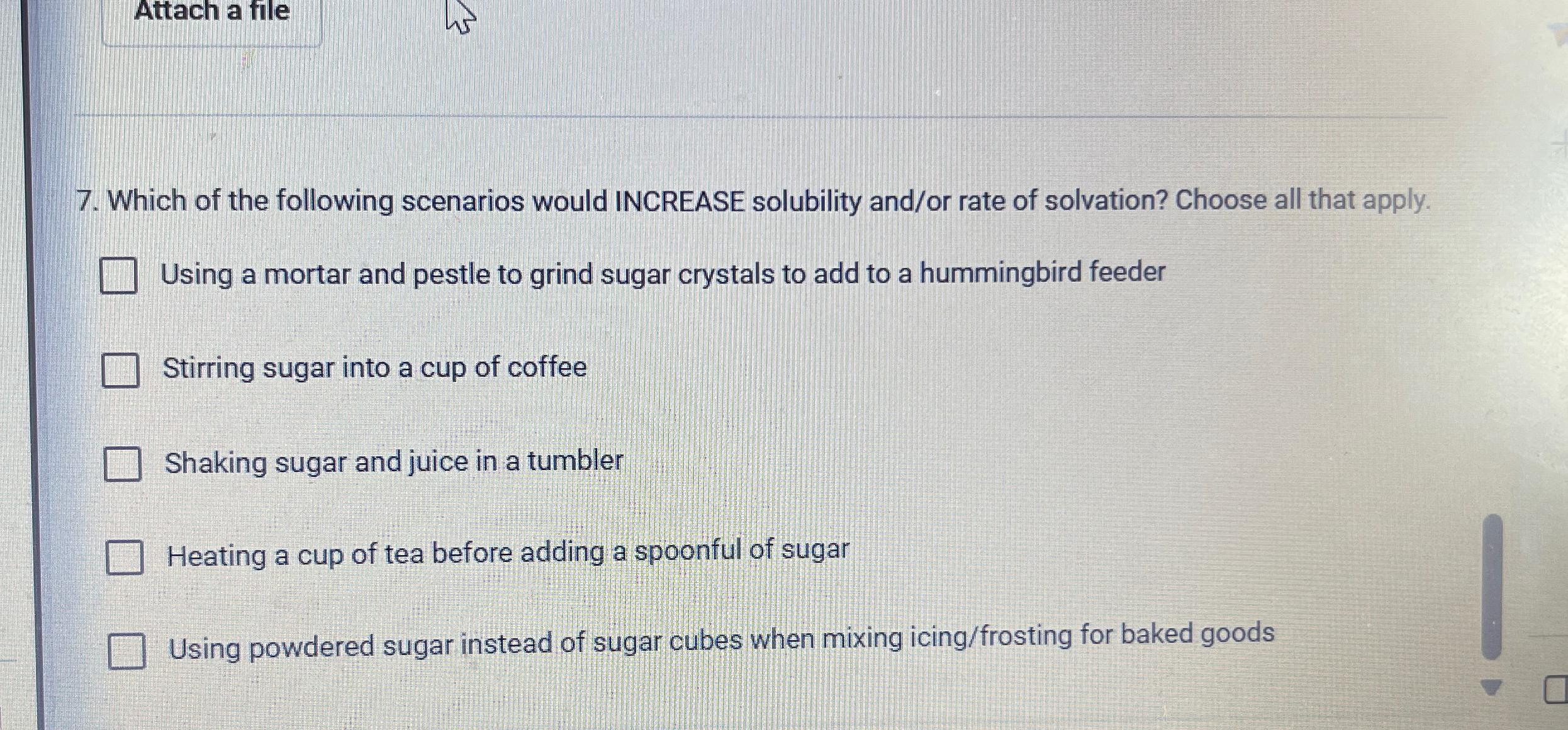Solved Attach a file7. ﻿Which of the following scenarios | Chegg.com