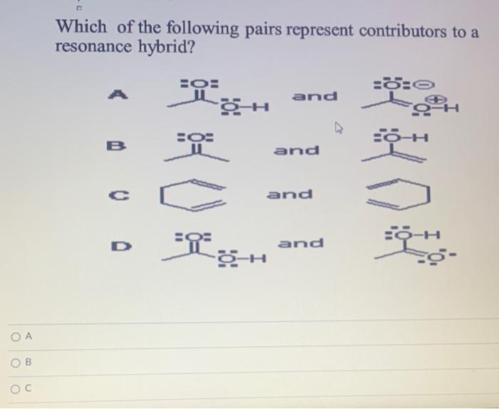 Solved Which of the following pairs represent contributors | Chegg.com