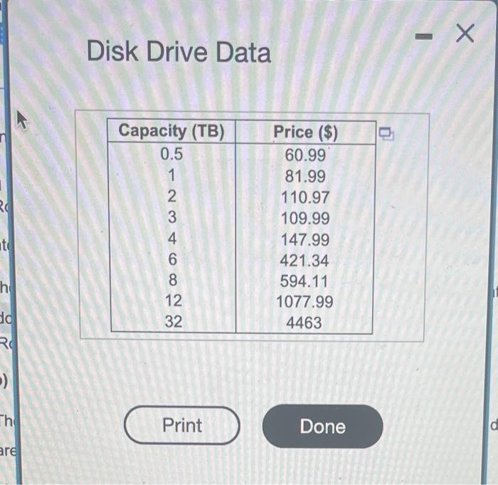 Solved Disk drives have been getting larger. Their capacity | Chegg.com
