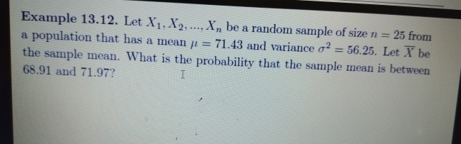 Solved Example 13.12. ﻿Let x1,x2,dots,xn ﻿be a random sample | Chegg.com