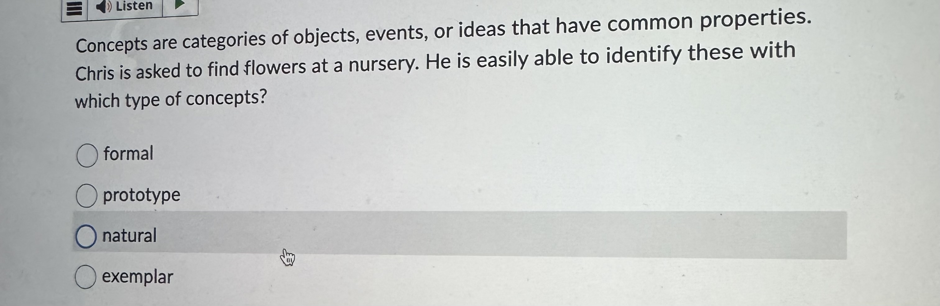 Solved Concepts are categories of objects, events, or ideas | Chegg.com
