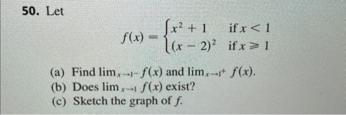 Solved 50. Let f(x) = x² + 1______ ifx