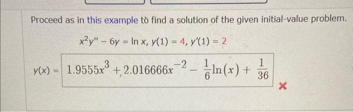 [Solved]: Proceed as in this example to find a solution of