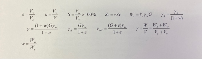 Solved 1. Given a soil which has a moist unit weight of | Chegg.com