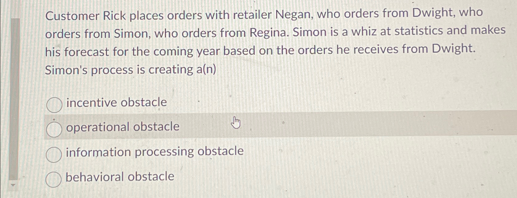 Solved Customer Rick places orders with retailer Negan, who | Chegg.com