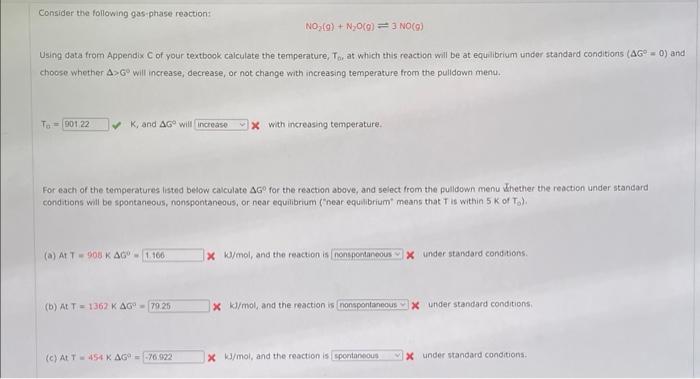 Solved Consider the following gas-phase resction: | Chegg.com