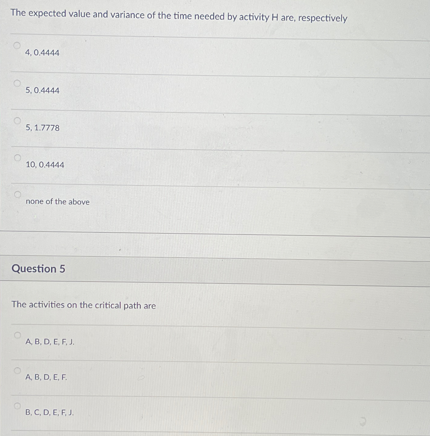 Solved The expected value and variance of the time needed by | Chegg.com