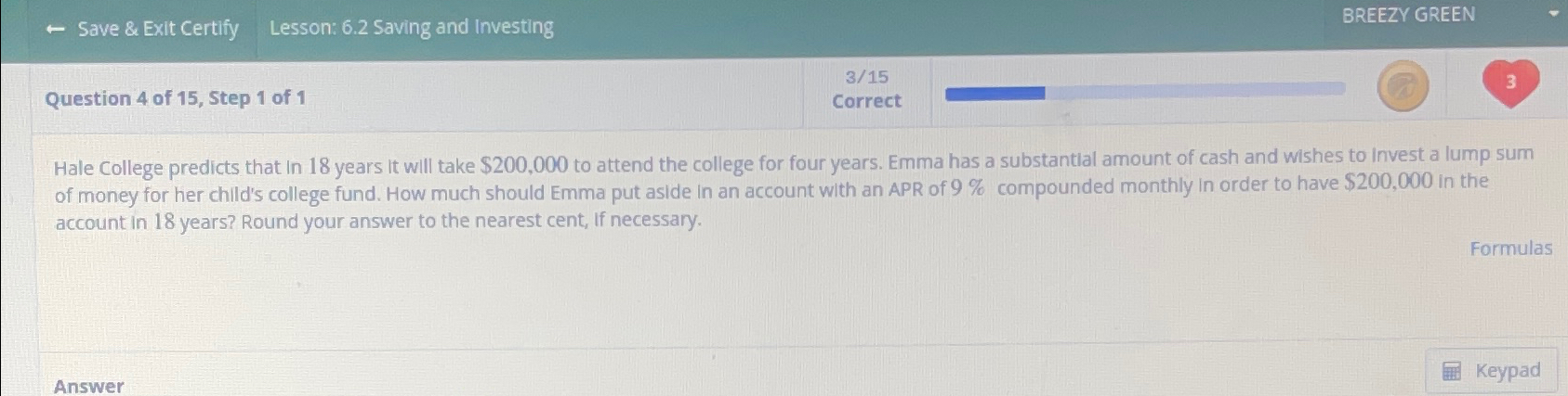 Save & Exit CertifyLesson: 6.2 ﻿Saving and | Chegg.com