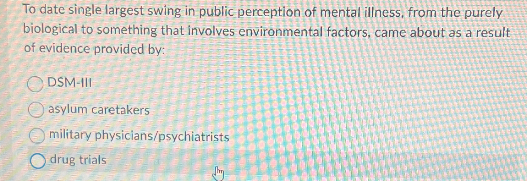 Solved To date single largest swing in public perception of | Chegg.com
