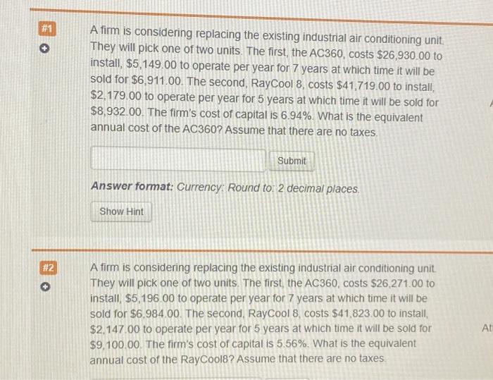 Solved A firm is considering replacing the existing | Chegg.com