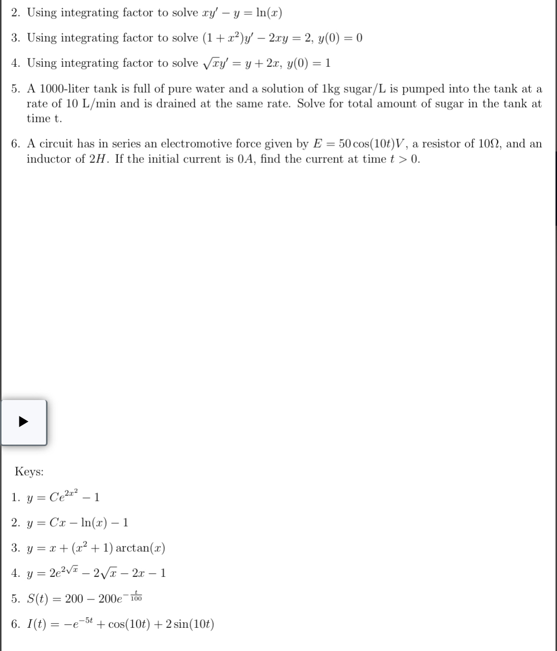 Solved Using integrating factor to solve xy'-y=ln(x)Using | Chegg.com