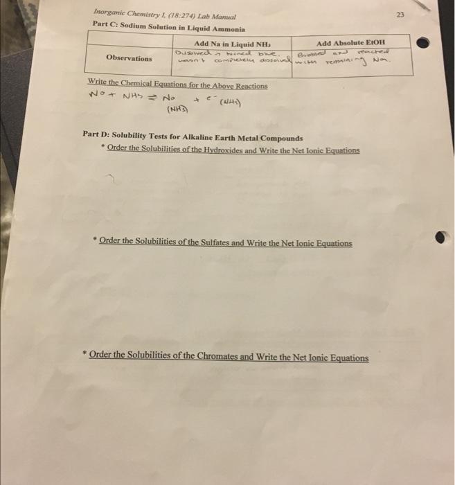 Solved 20 Part Ci Preparatry 4(18:274) Lab Manual Wse | Chegg.com