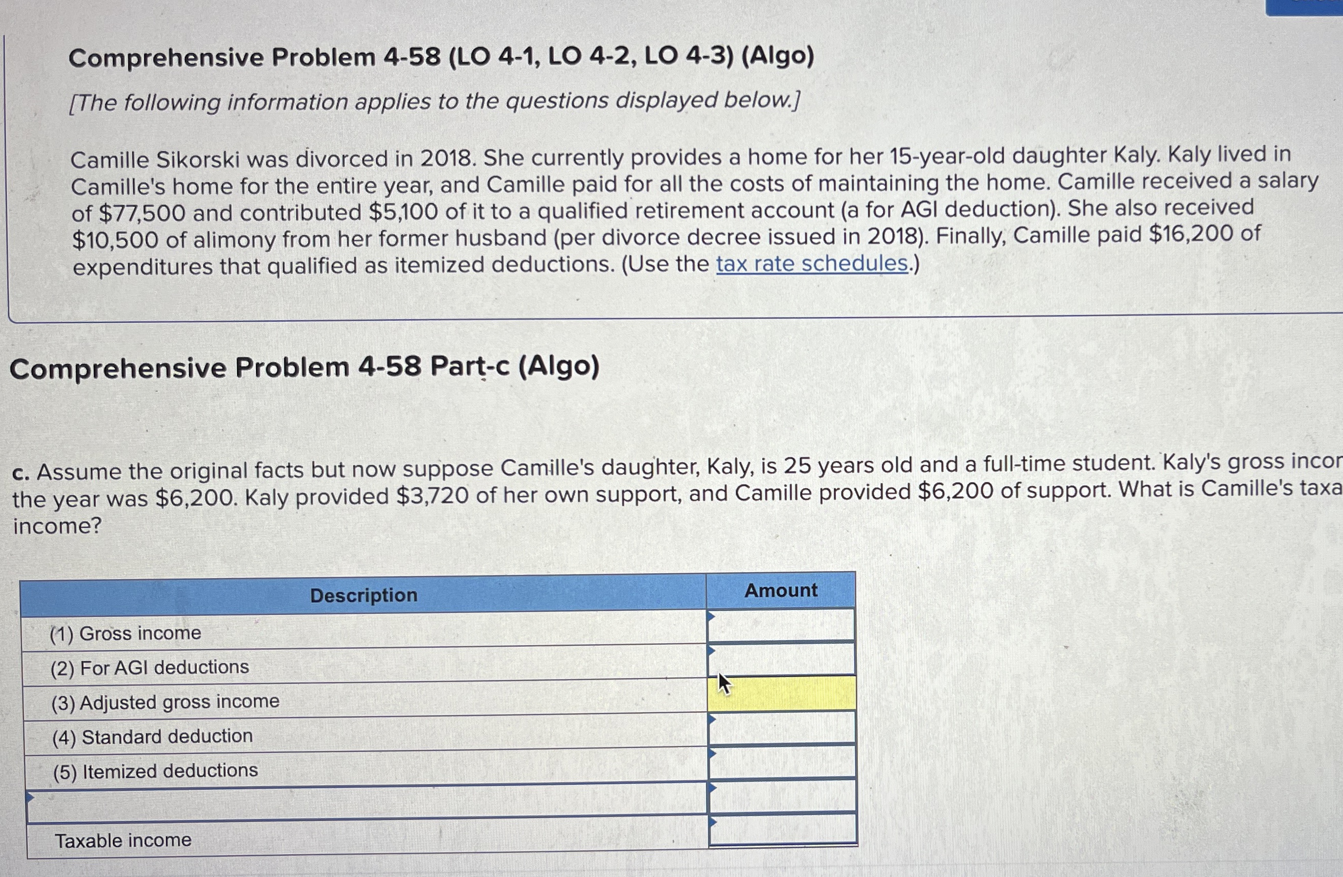 Solved Comprehensive Problem 4-58 (LO 4-1, ﻿LO 4-2, ﻿LO | Chegg.com