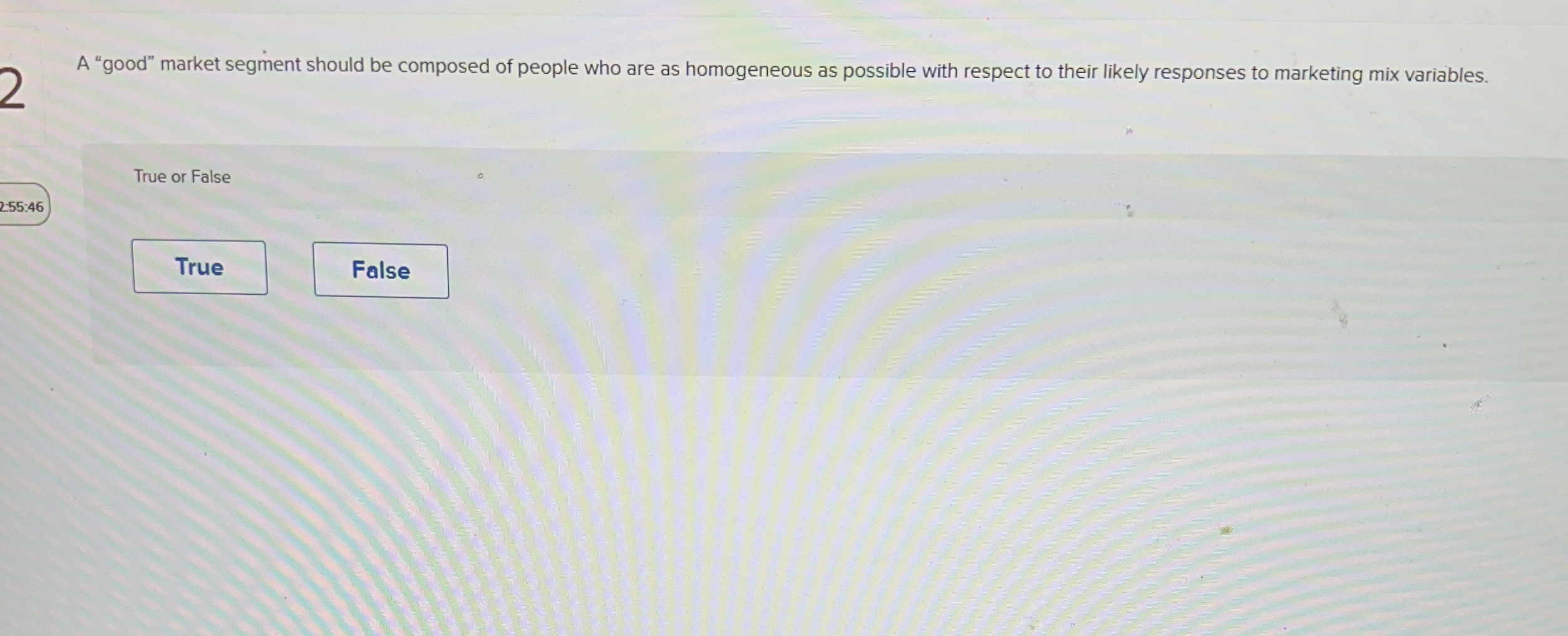 Solved A "good" market segment should be composed of people | Chegg.com