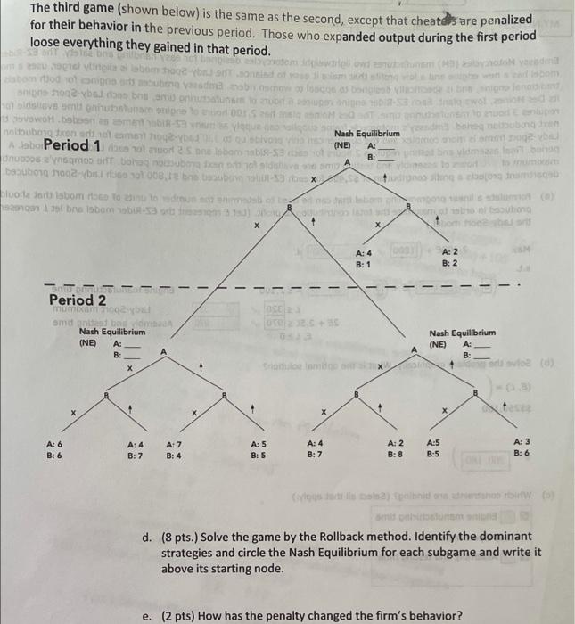 Solved 5) The following set of (extensive form) games | Chegg.com