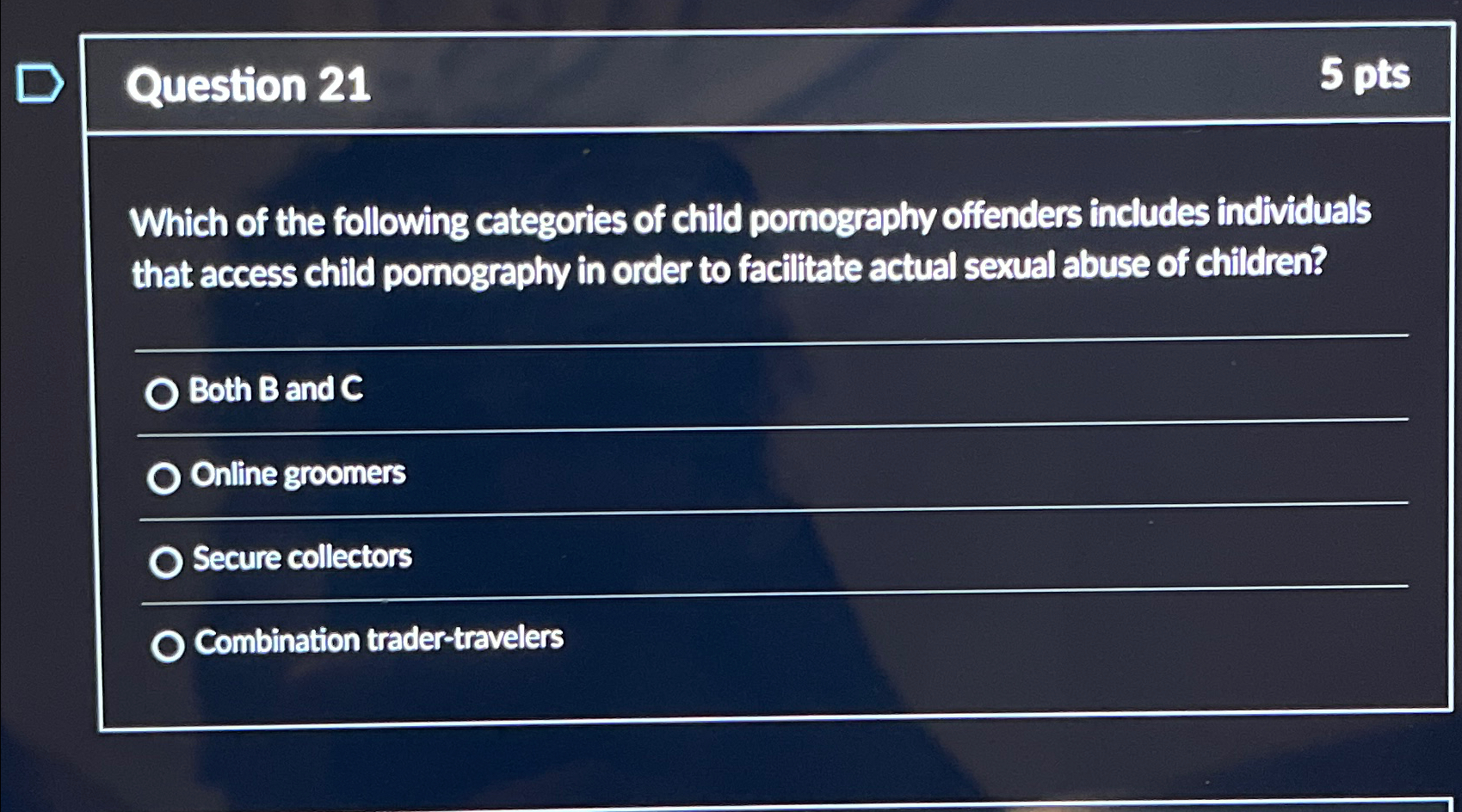 Solved Question 215 ﻿ptsWhich of the following categories of | Chegg.com