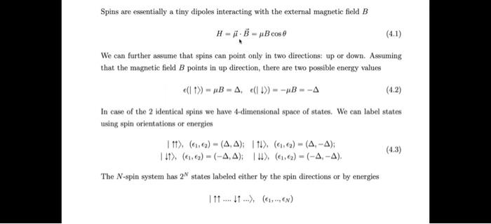 Solved Problem 1: Spin-1 thermodynamics On our lectures we | Chegg.com