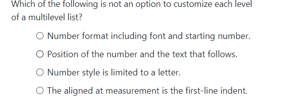 Solved Which of the following is not an option to customize | Chegg.com