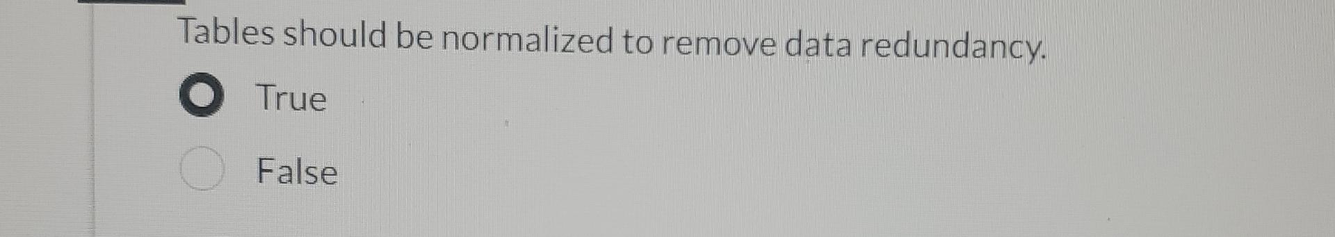 Solved Tables should be normalized to remove data | Chegg.com