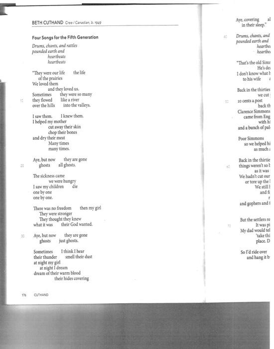 Four Songs for the Fifth Generation by Beth Cuthand | Chegg.com