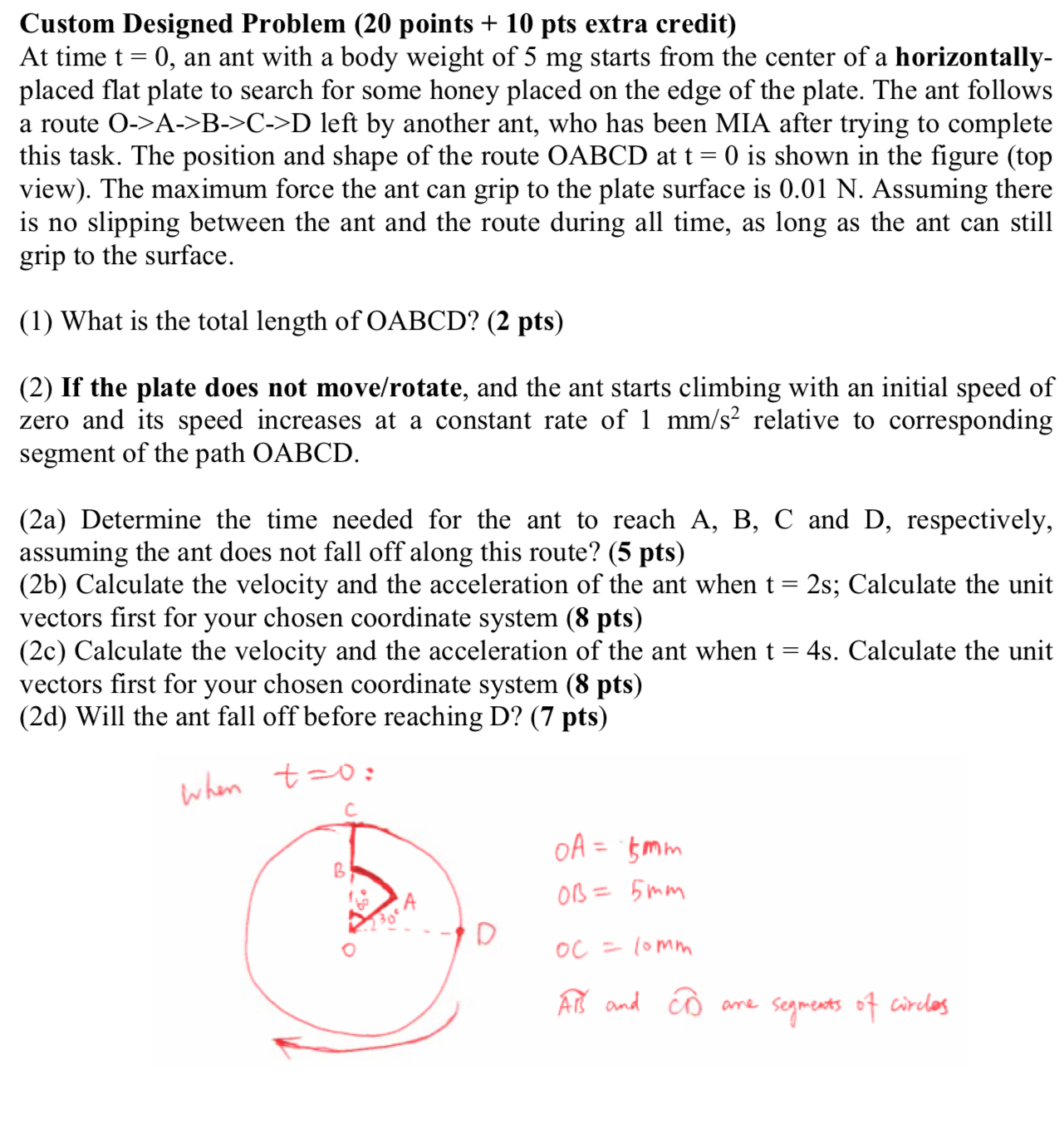 Solved Custom Designed Problem ( 20 ﻿points +10 ﻿pts extra | Chegg.com
