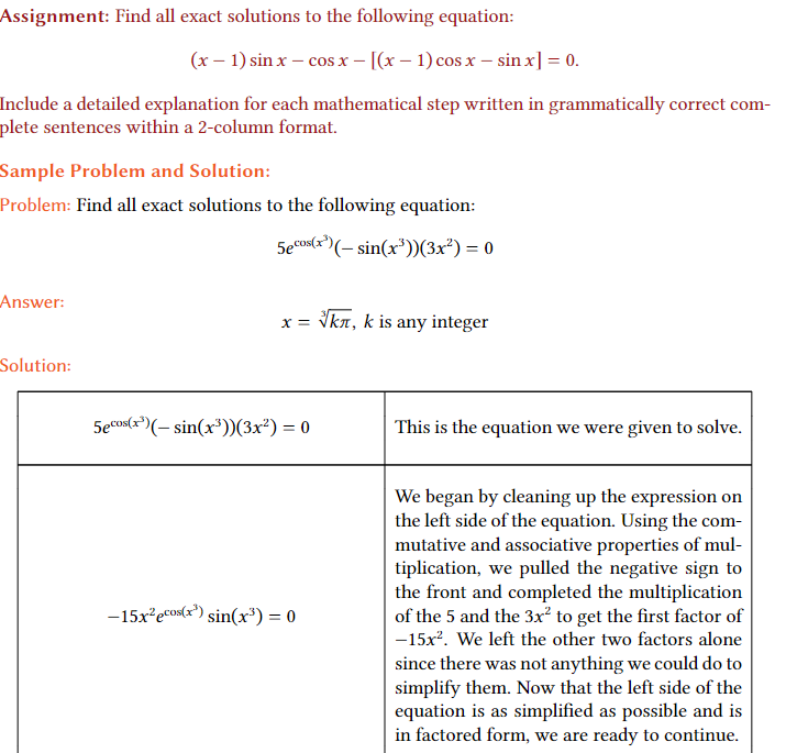 Solved Find all exact solutions to the following | Chegg.com