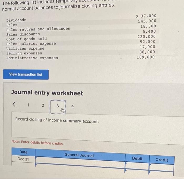 Solved The following list includes temporary accounts from | Chegg.com