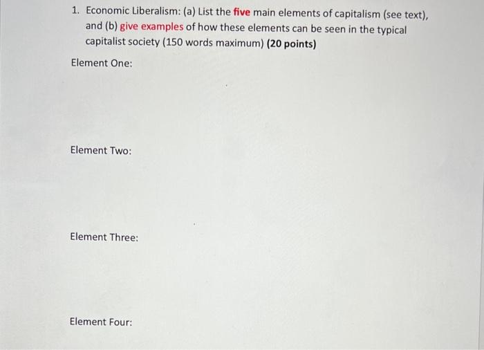 Solved - Write clearly and concisely. Start paragraphs with | Chegg.com