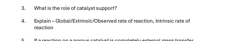 Solved What is the role of catalyst | Chegg.com